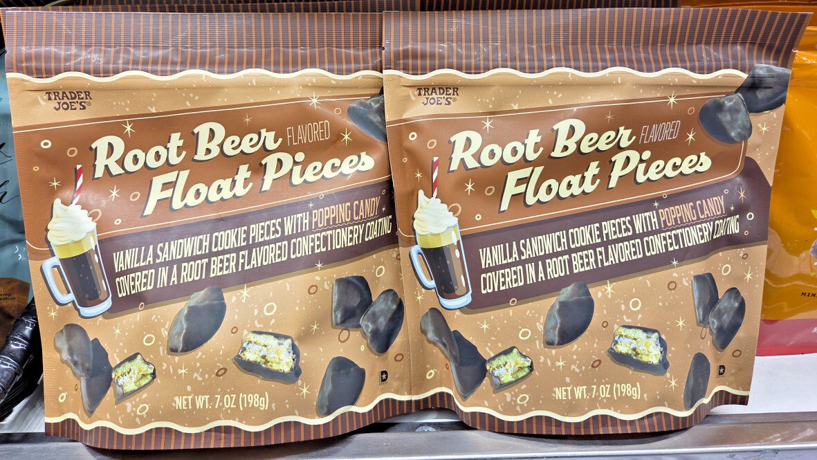 Trader Joe's Root Beer Flavored Float Pieces 7oz 198g (2 Bags)