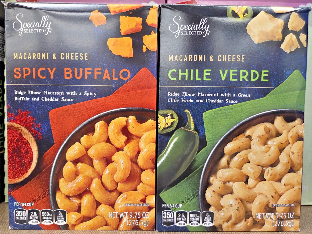 Specially Selected Macaroni Cheese Spicy Buffalo & Chile Verde 9.75oz ...