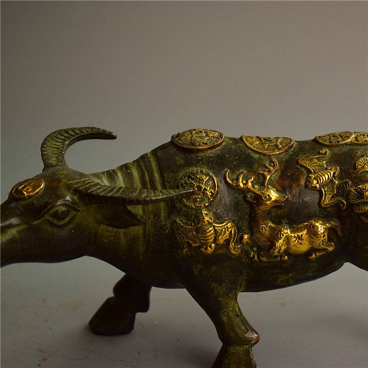 Copper cattle Zodiac gifts, handicrafts, home bronzes, office ...