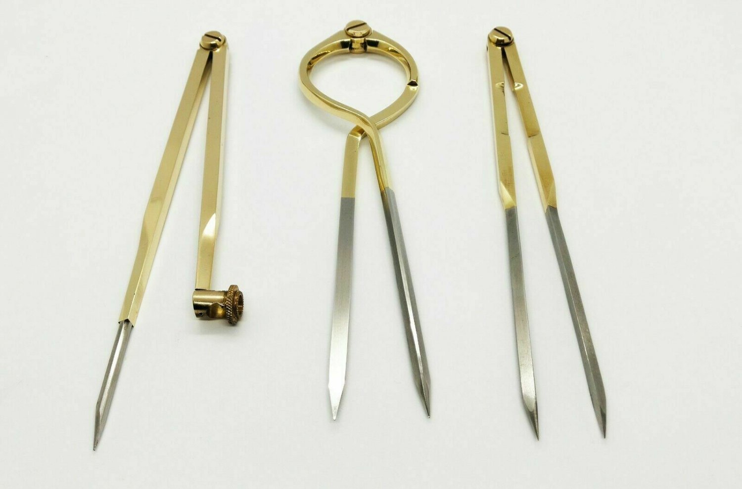 8" Marine Brass Chart Dividers Pencil Compass Navigation Chart Tool Set