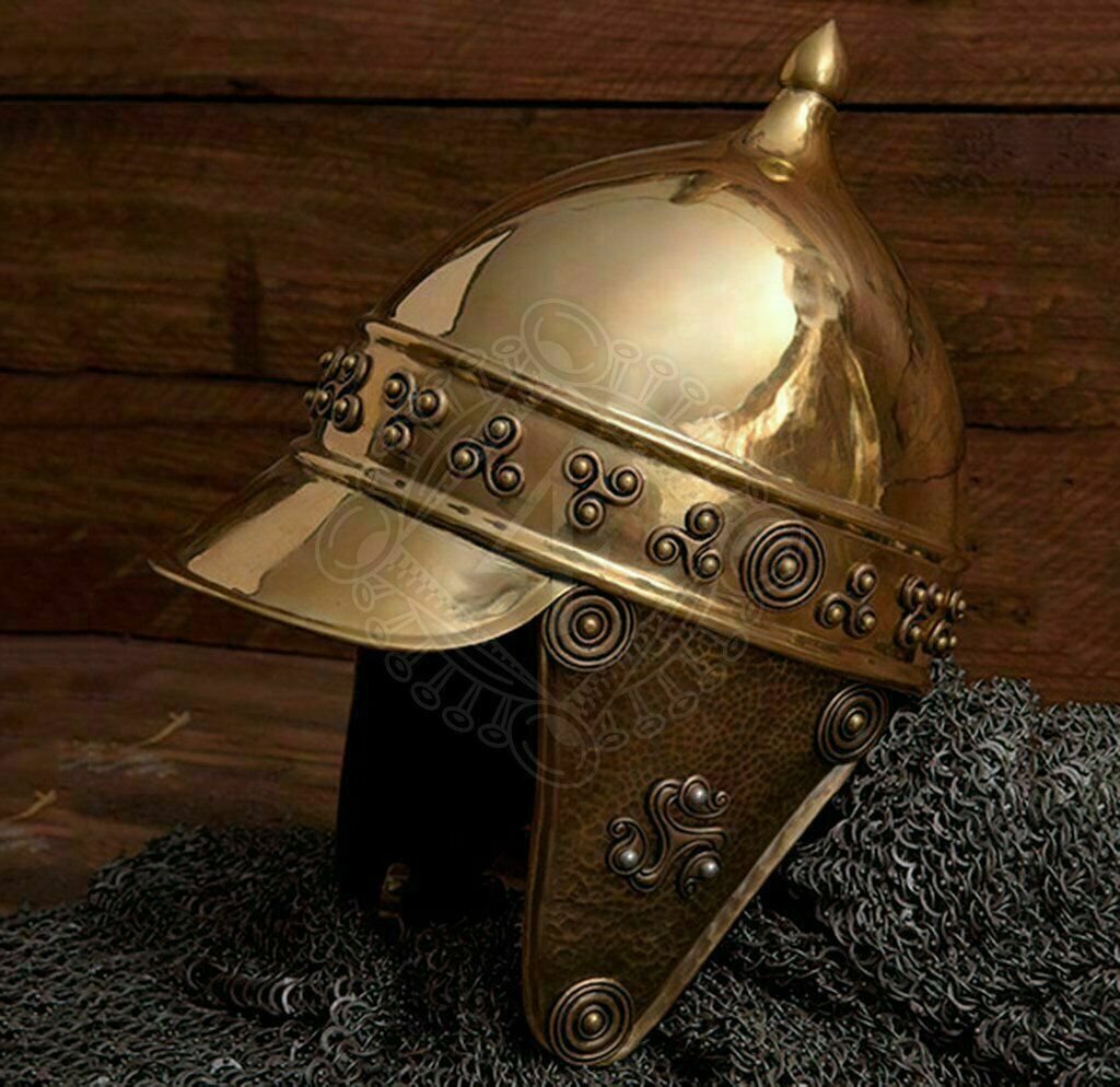 Medieval Knight Celtic Helmet 18 gauge Steel Dubh Warrior Roleplay ...