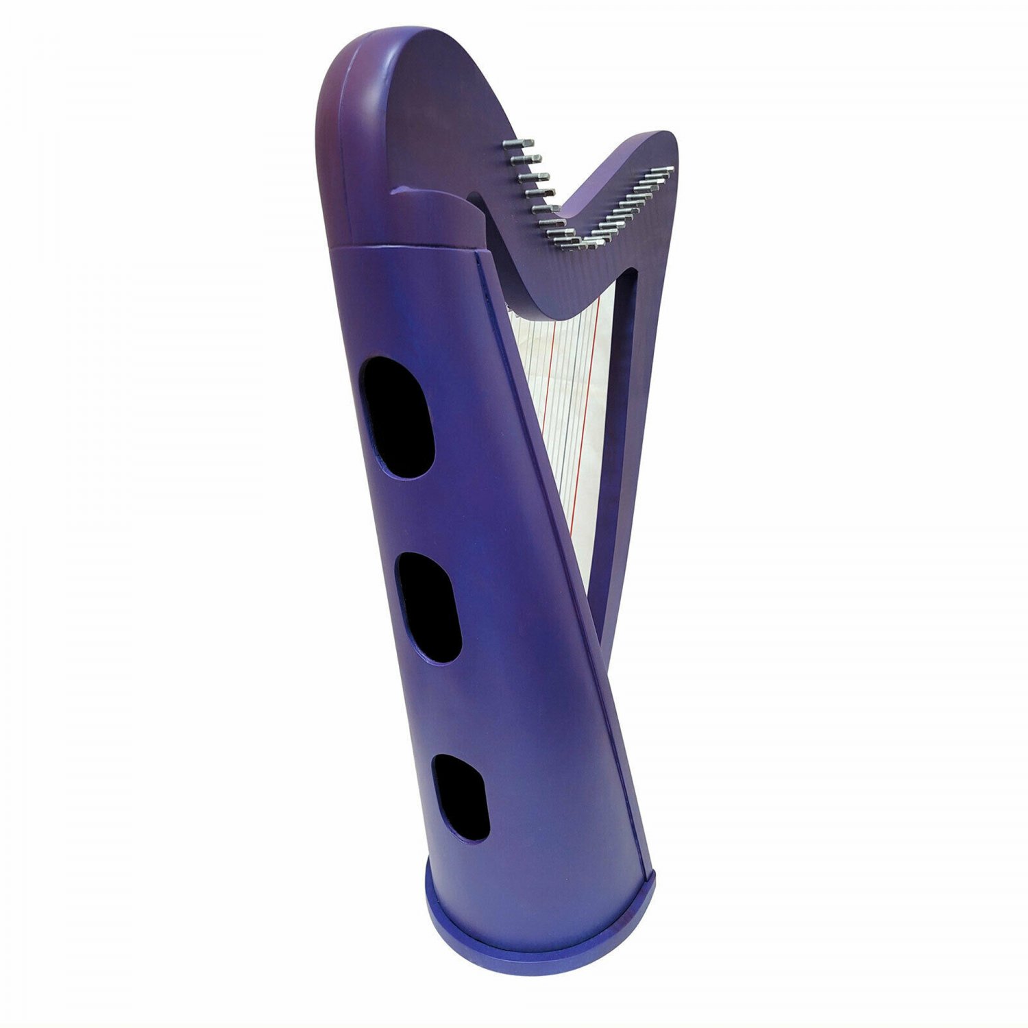 22 Strings Celtic Lever Harp Round Back, Made with Purple Color Rosewood