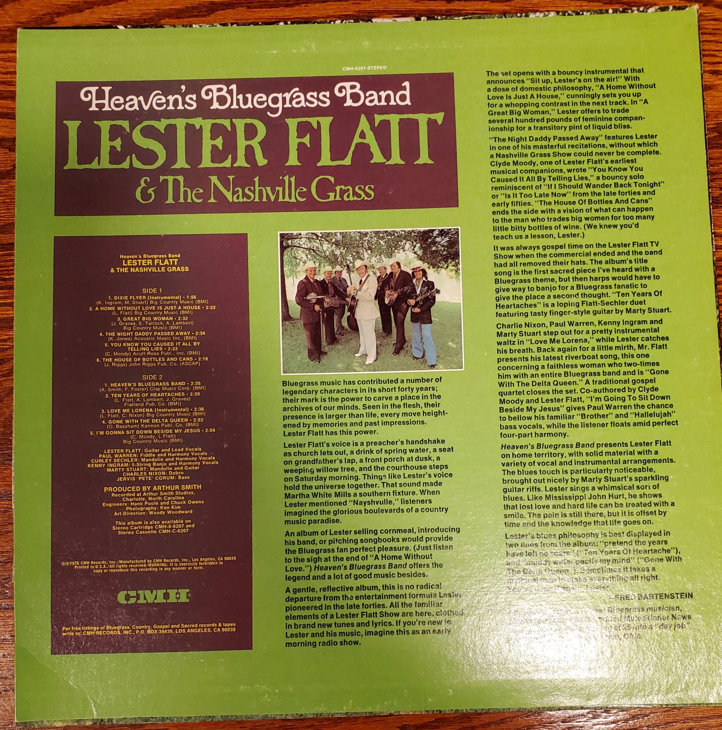 Lester Flatt & The Nashville Grass Heaven's Bluegrass Band 33 RPM ...