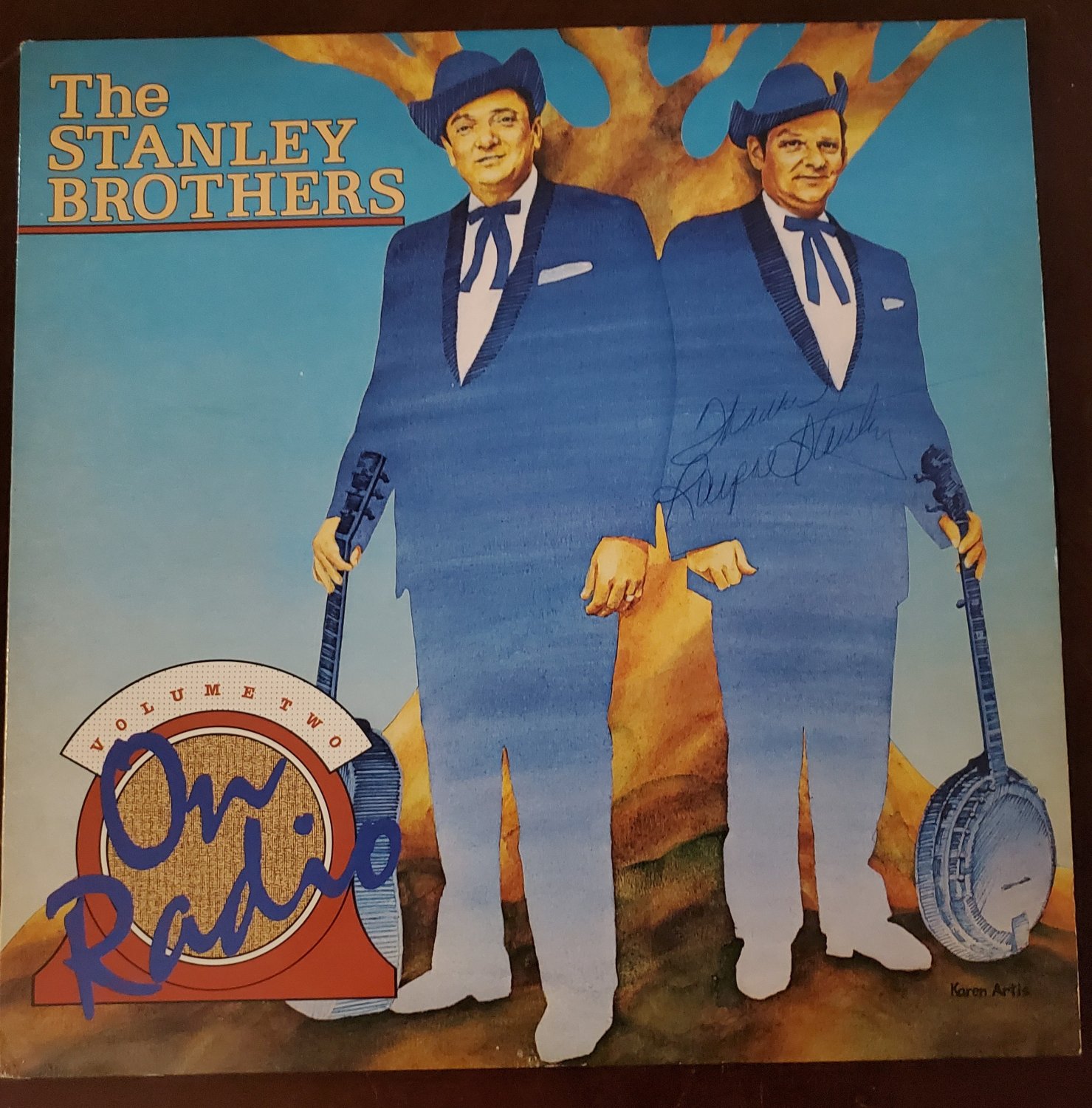 The Stanley Brothers On Radio Volume Two Ralph Stanley Signed 33 RPM ...