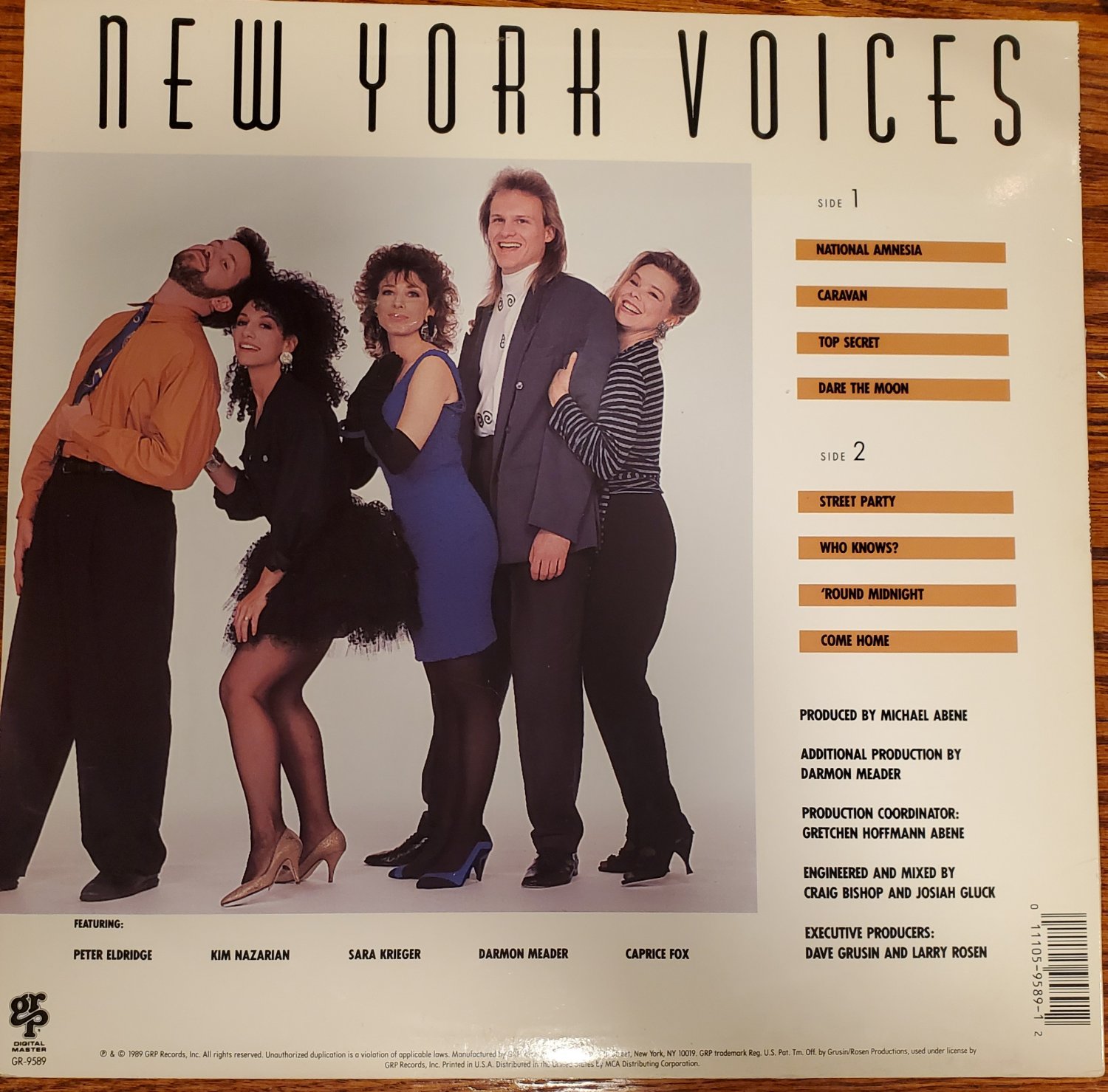 New York Voices Jazz Vocal Group Signed Autographed Kim Nazarian 33 RPM ...