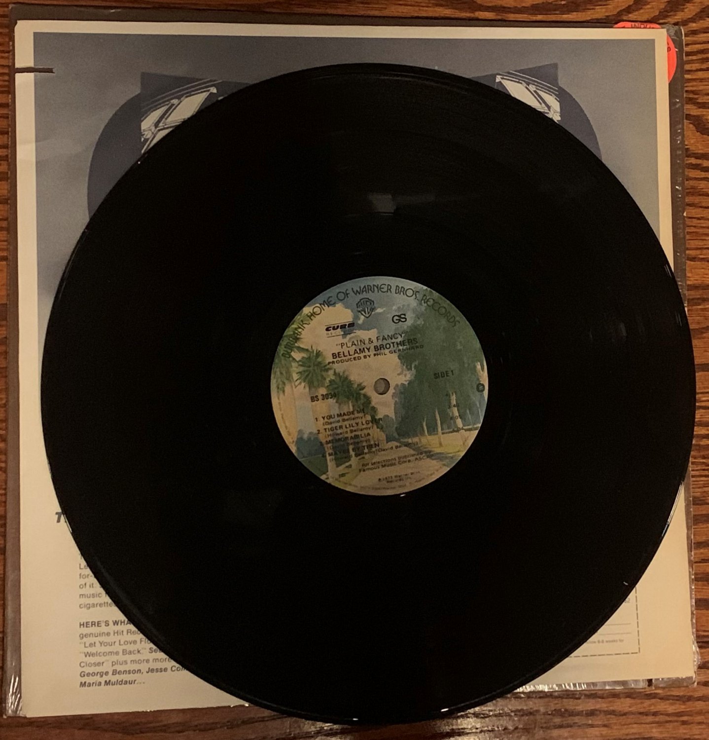 Bellamy Brothers Plain & Fancy Country Rock 33 RPM Vinyl Record LP 1977