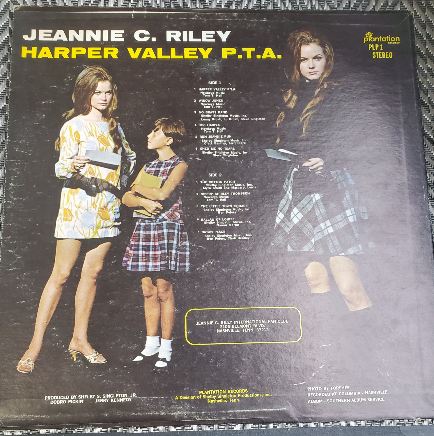 Jeannie C. Riley Harper Valley PTA Best 33 RPM Vinyl Record LP 1968