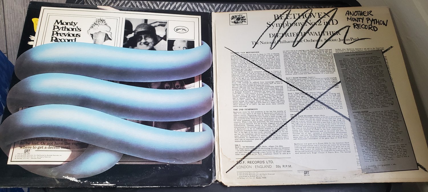 Monty Python's Previous Record & Another Monty Python 2 LP record Set ...