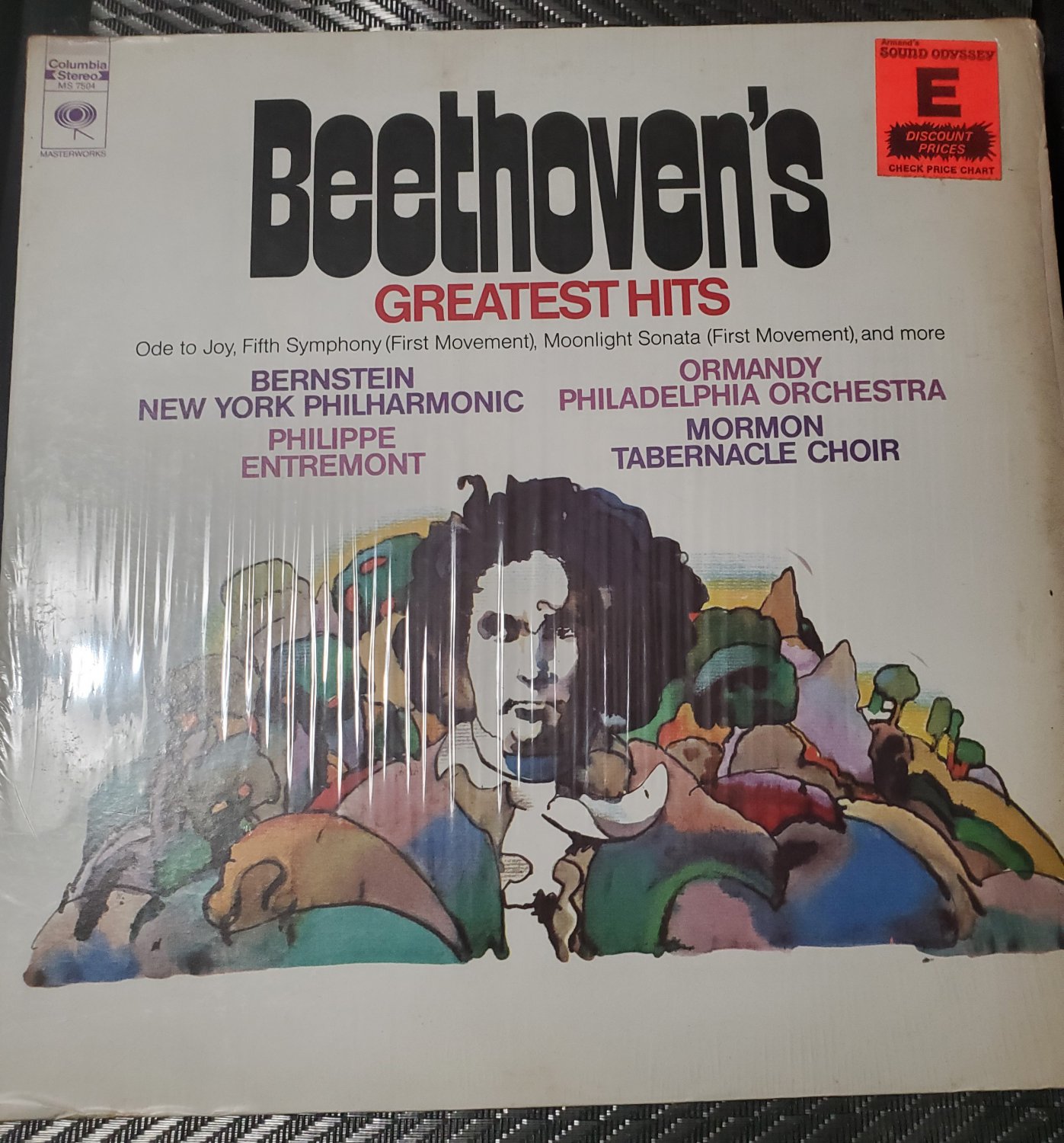 Beethoven’s Greatest Hits 33 RPM Vinyl LP Record 1969