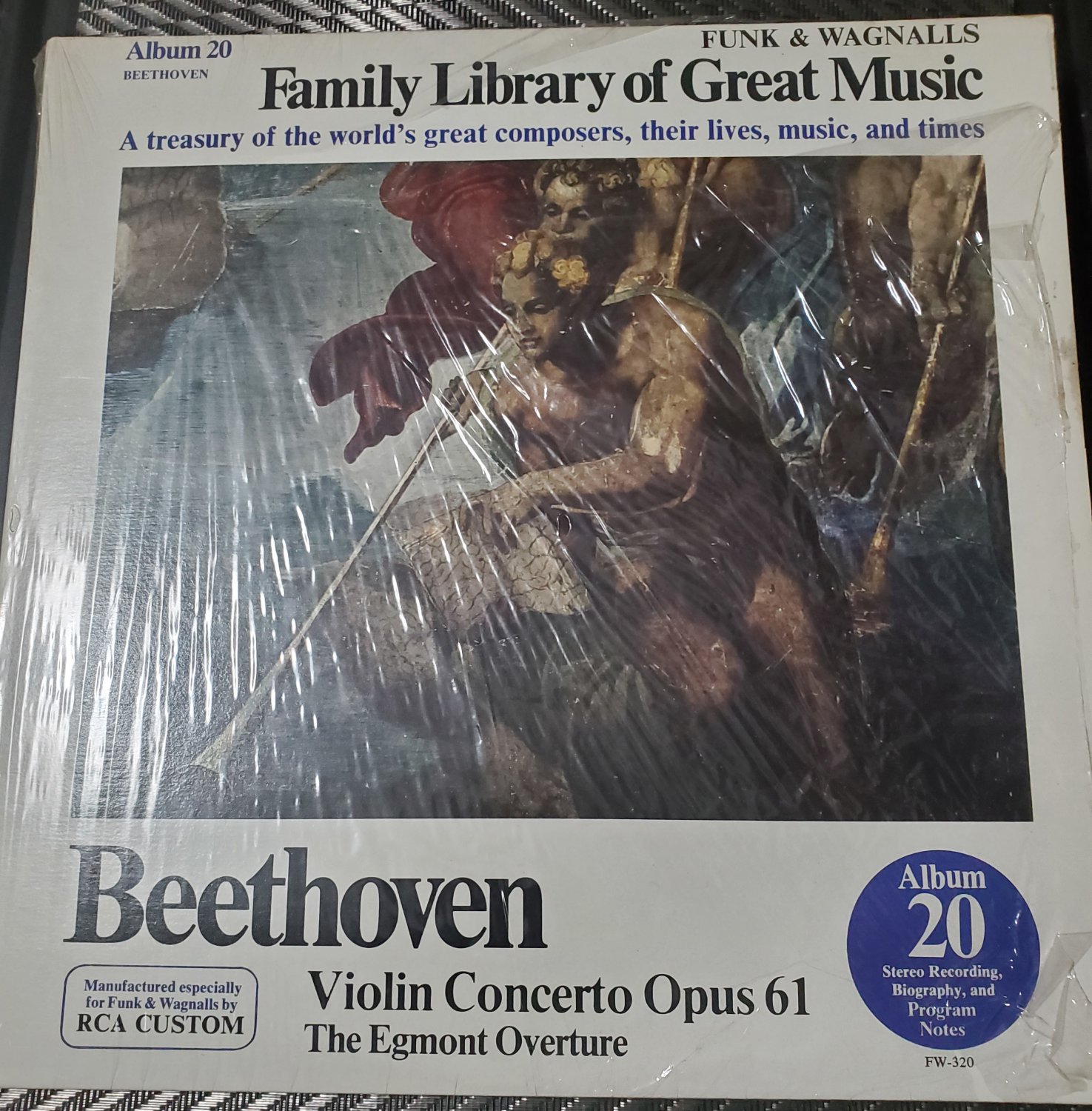 Funk & Wagnall’s Family Library Of Great Music Beethoven Egmont ...