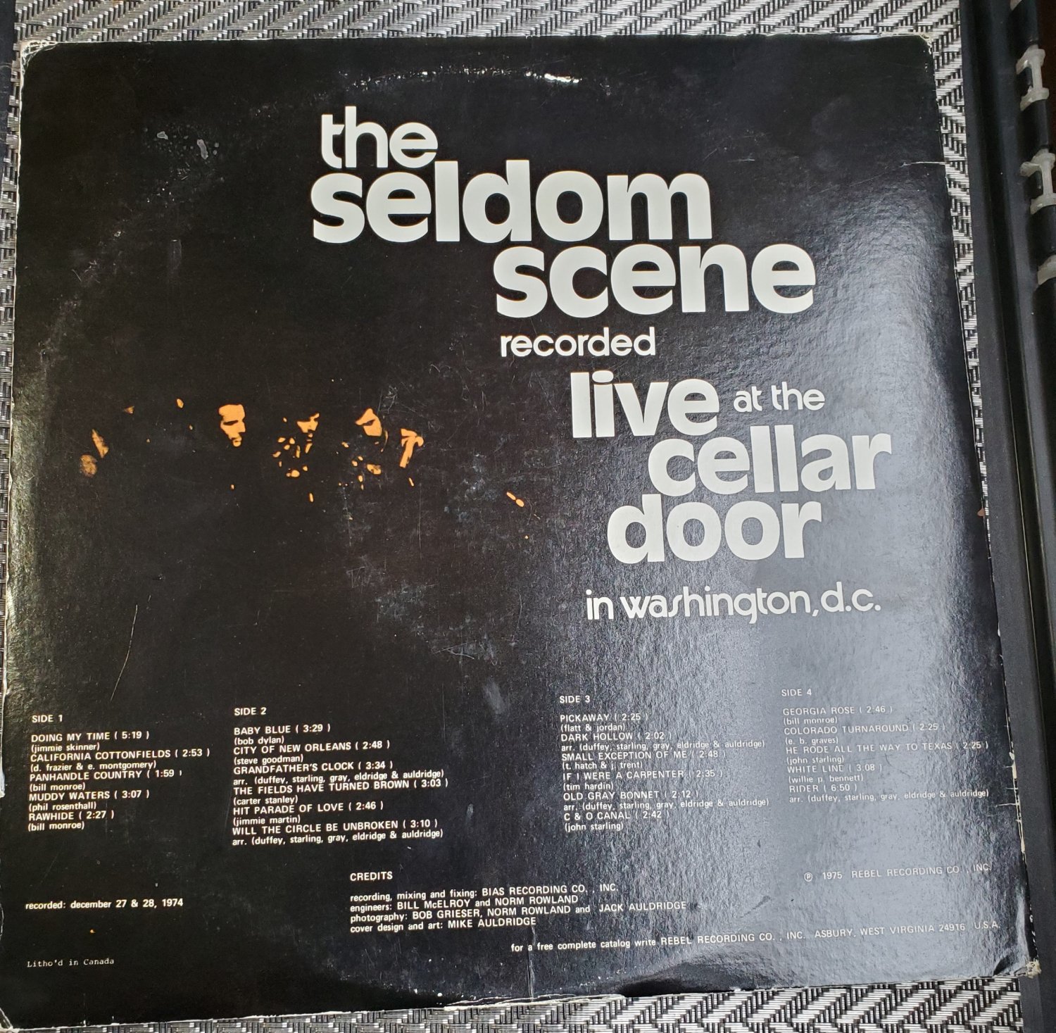 The Seldom Scene Live At The Cellar Door Washington DC Bluegrass Folk ...