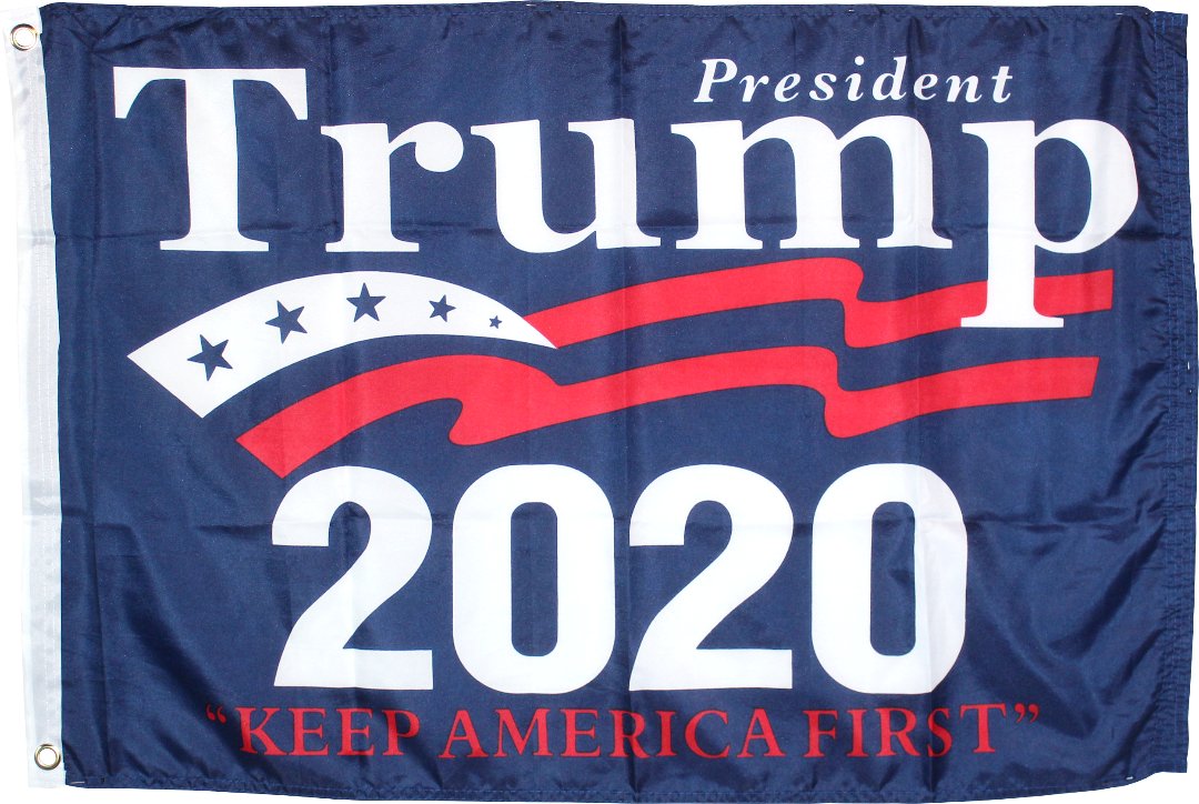 TRUMP 2020 KEEP AMERICA FIRST! BANNER RARE FLAG USA DJT 1776 U.S.A. 3X5 ...