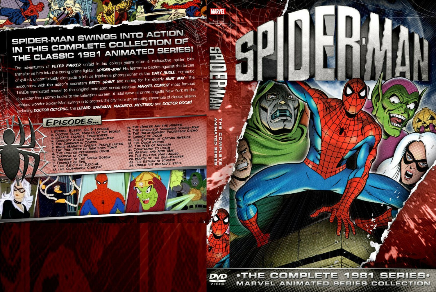 Spider-Man Complete 1981 Cartoon Series 2 DVD Set