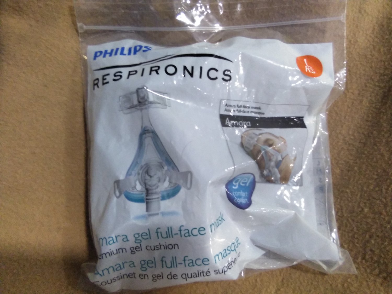 Respironics Amara gell full-face Mask A7030 1090416 new