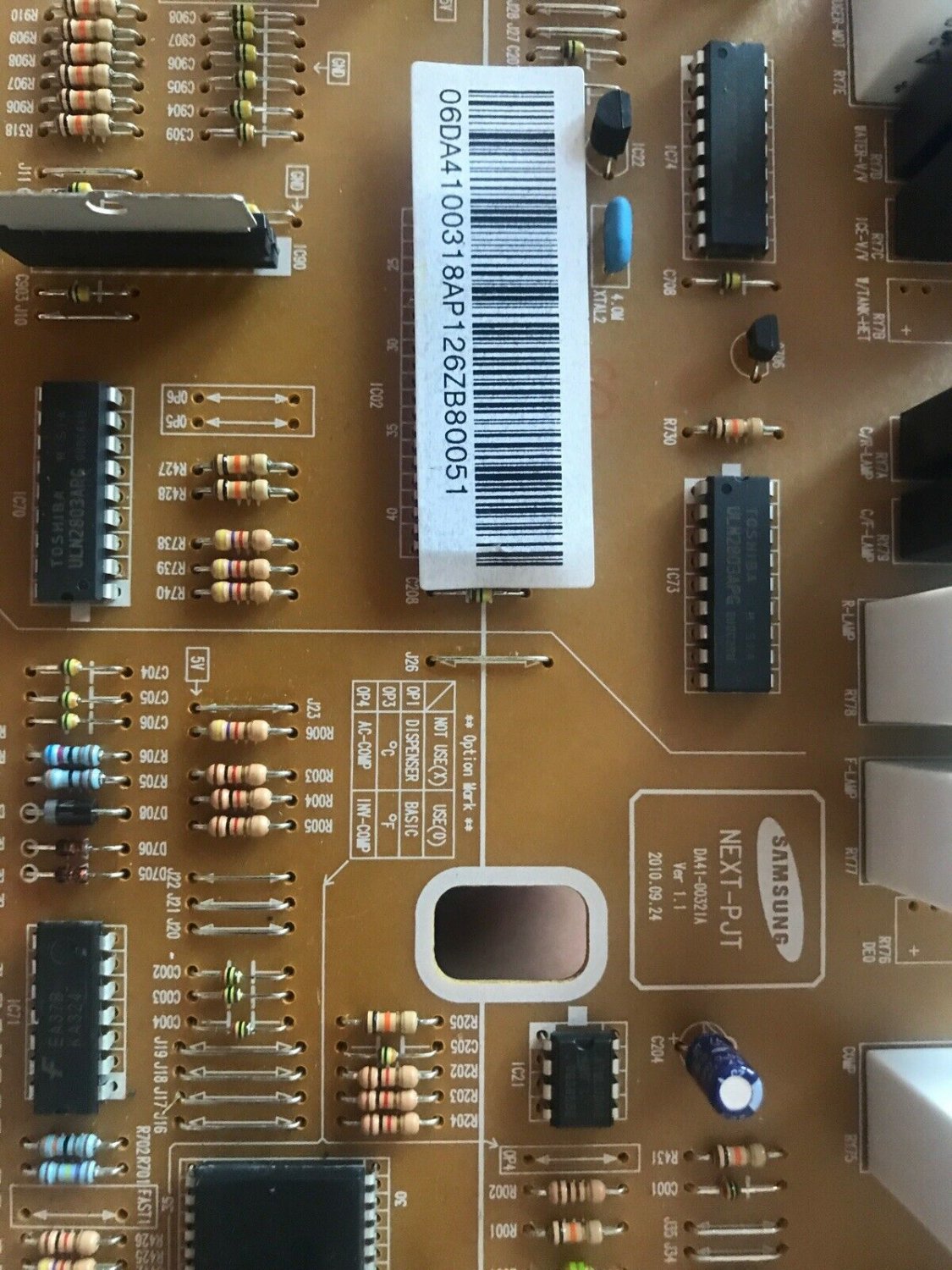 SAMSUNG Refrigerator Main Control Board DA41-00318A