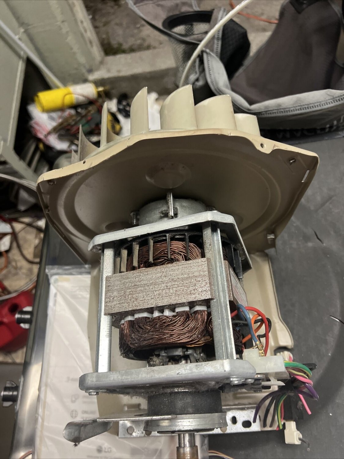 GE Dryer Motor & Blower Assembly 5KH26GJ122T 212D1613G003 WE17X23463 ...