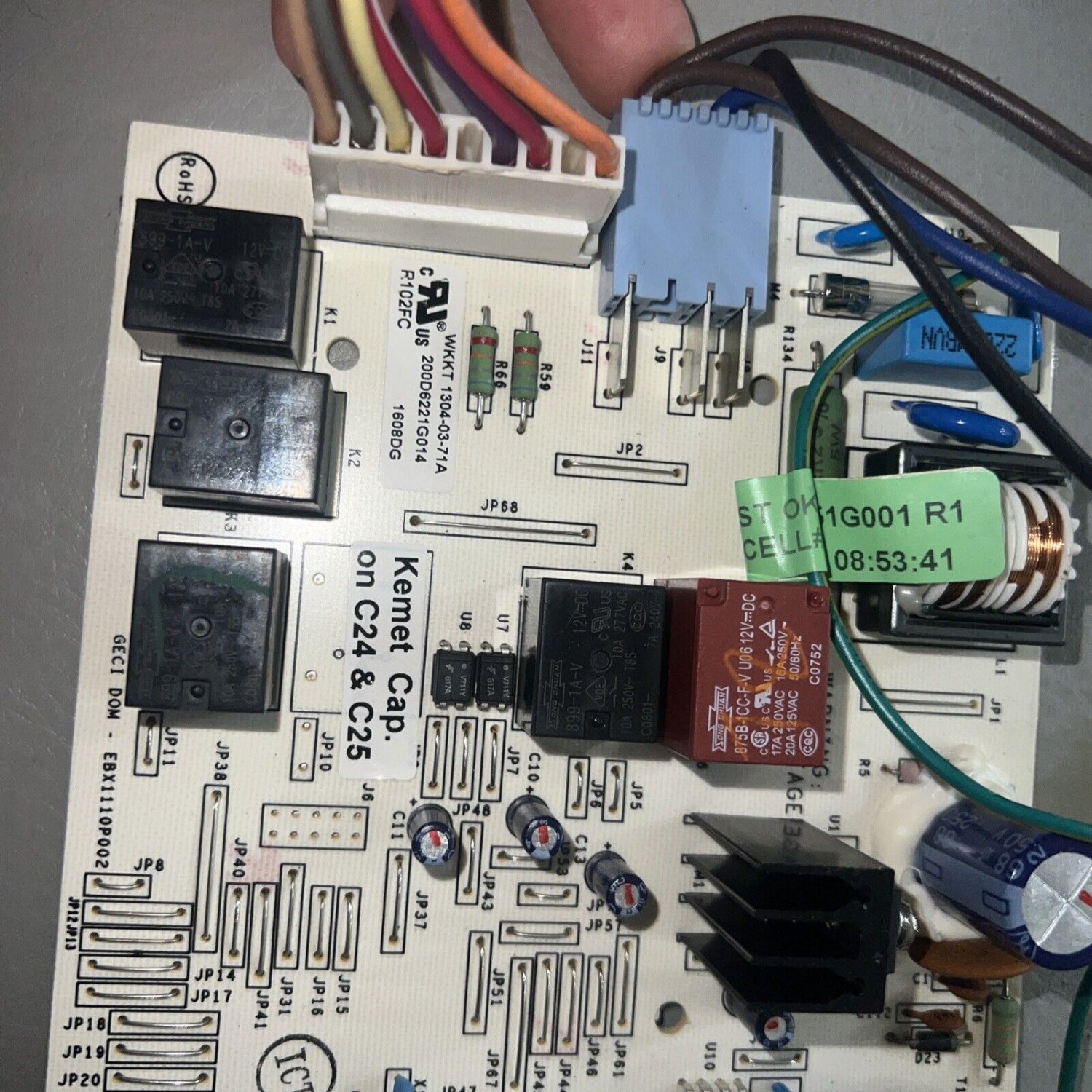 GE Refrigerator Electronic Control Board - Part # 200D6221G014