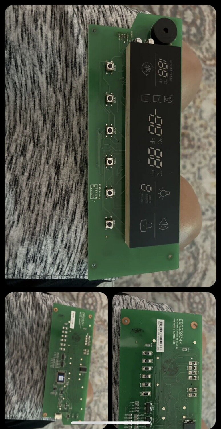 LG Side by Side Fridge User Interface Control Board EBR35934401 EBR359344