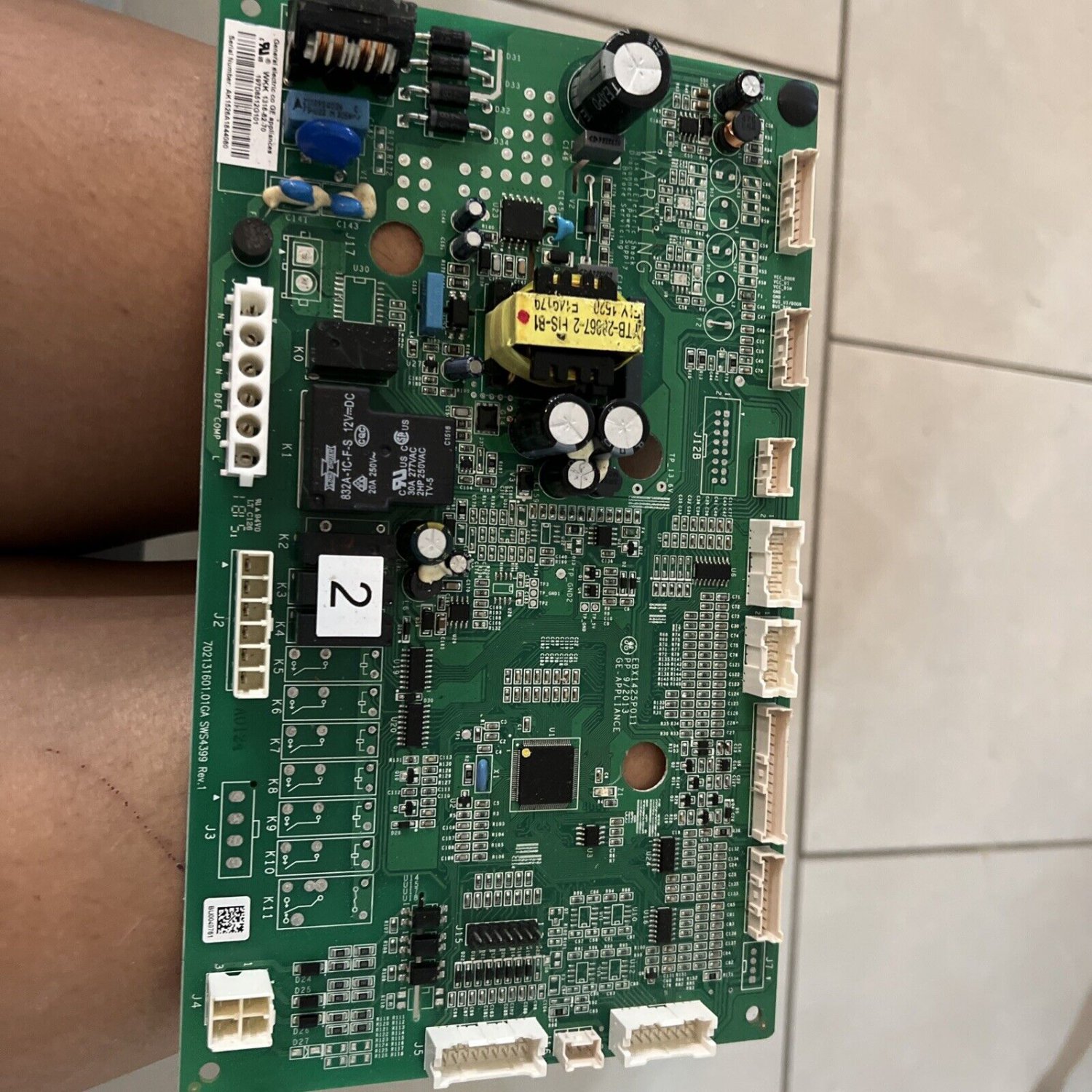 GE MAIN REFRIDGERATOR PCB CONTROL BOARD 197D8512G101