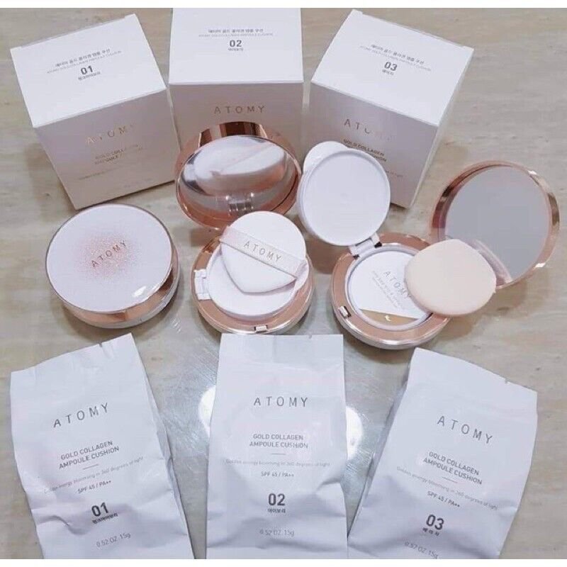Atomy Gold Collagen Ampoule Cushion 15gx3 Choose One Dm
