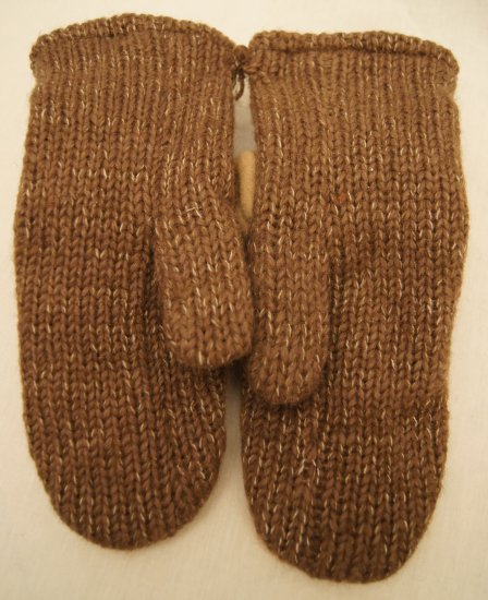 ADULT Moose MITTENS knit bullwinkle FLEECE LINED Christmoose warm ...