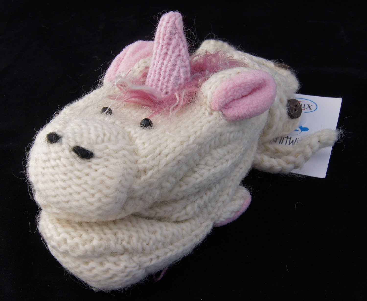 KIDS UNICORN MITTENS gloves FLEECE LINED cushy warm one size fits all