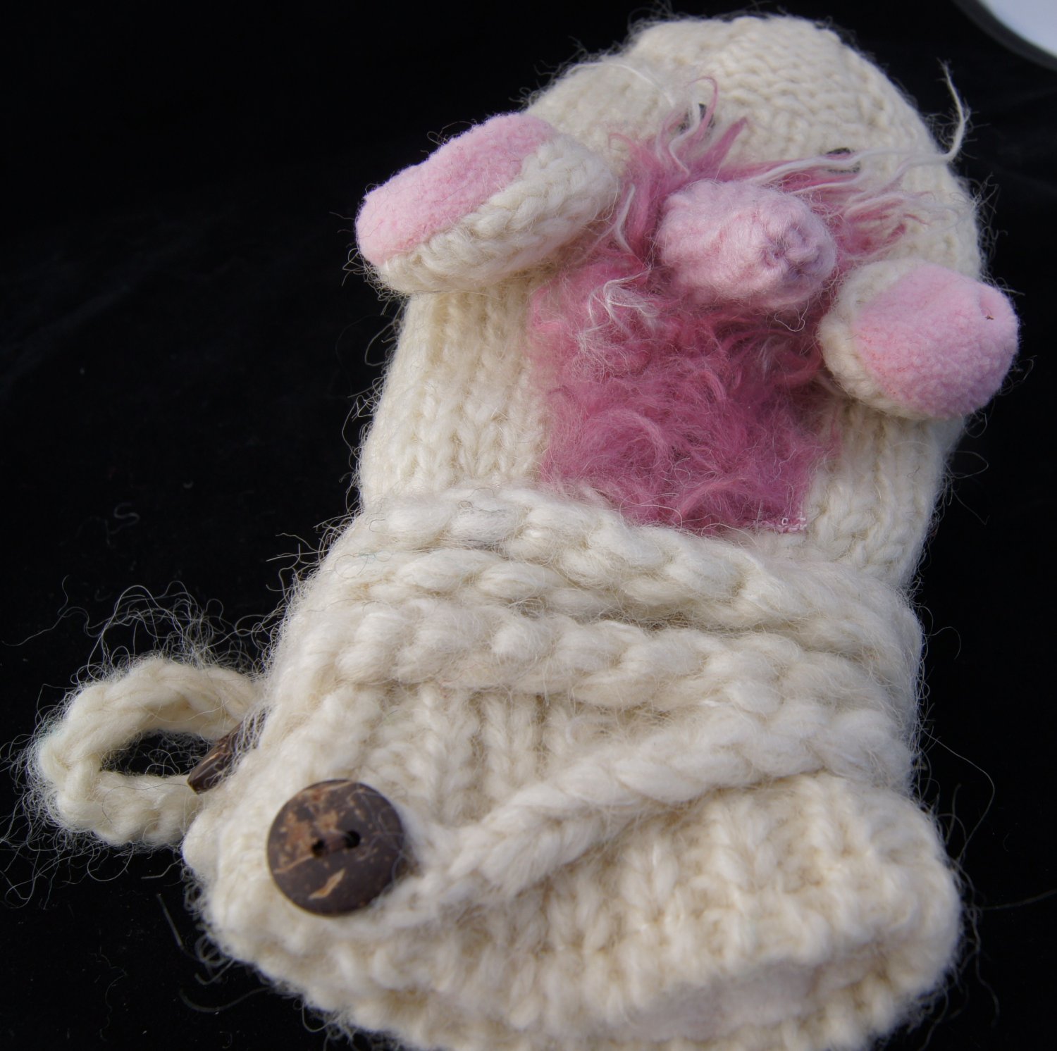 KIDS UNICORN MITTENS gloves FLEECE LINED cushy warm one size fits all