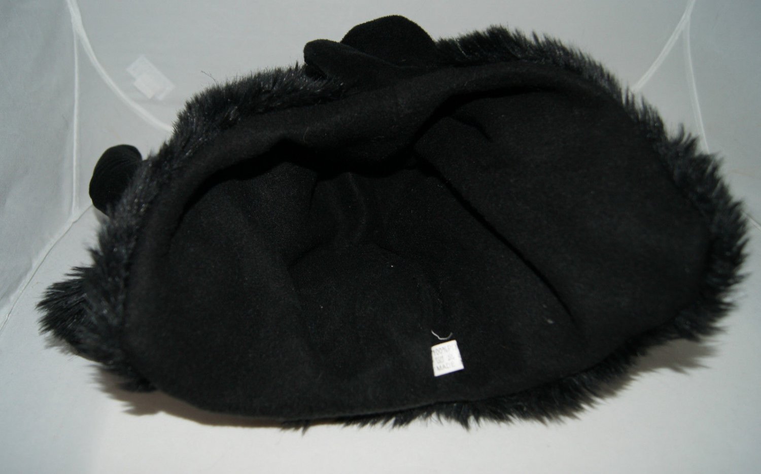 BUFFALO HAT BULL black horns fur MOOSE furry BISON decoy antlers animal ...