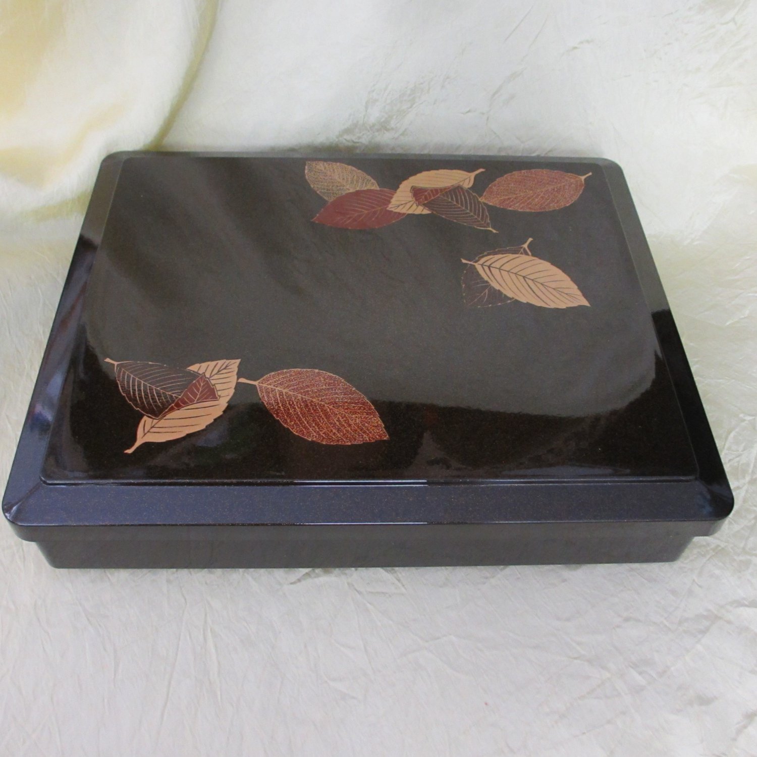 Large obento Big BENTO BOX boxes tray 12.5" x 10" x 2 1/4" 5 dividers lid