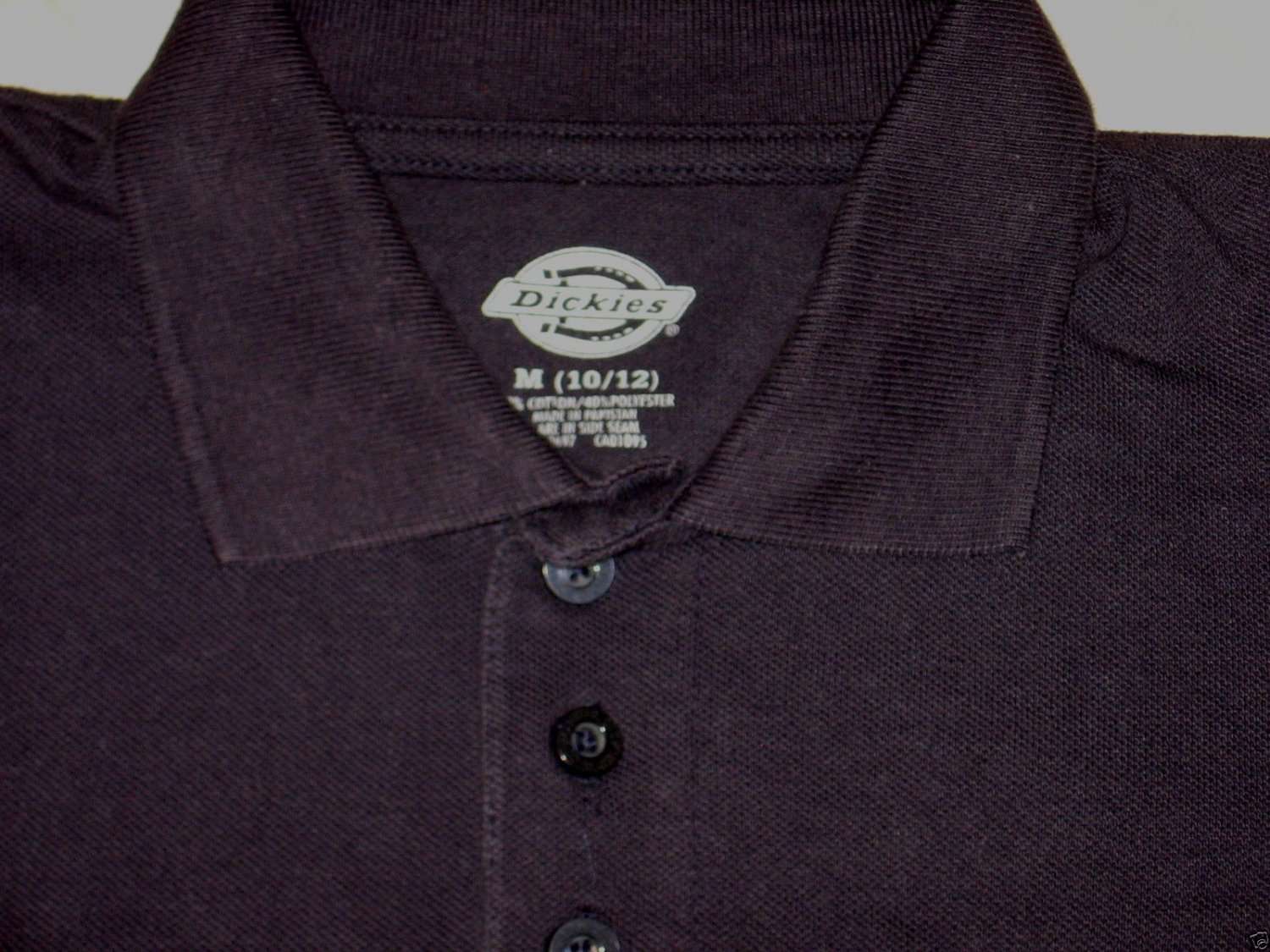 Dickies Navy Blue Polo Shirt Boys Medium M 10 12 Made in Pakistan