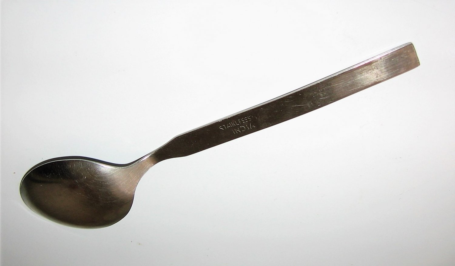 Vintage India Spoon with Flowers Scrolls Stainless Steel Floral ...