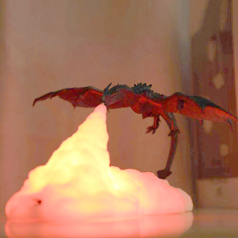 Fire Breathing Dragon Desk Lamp, Fire Breathing Dragon Lamp