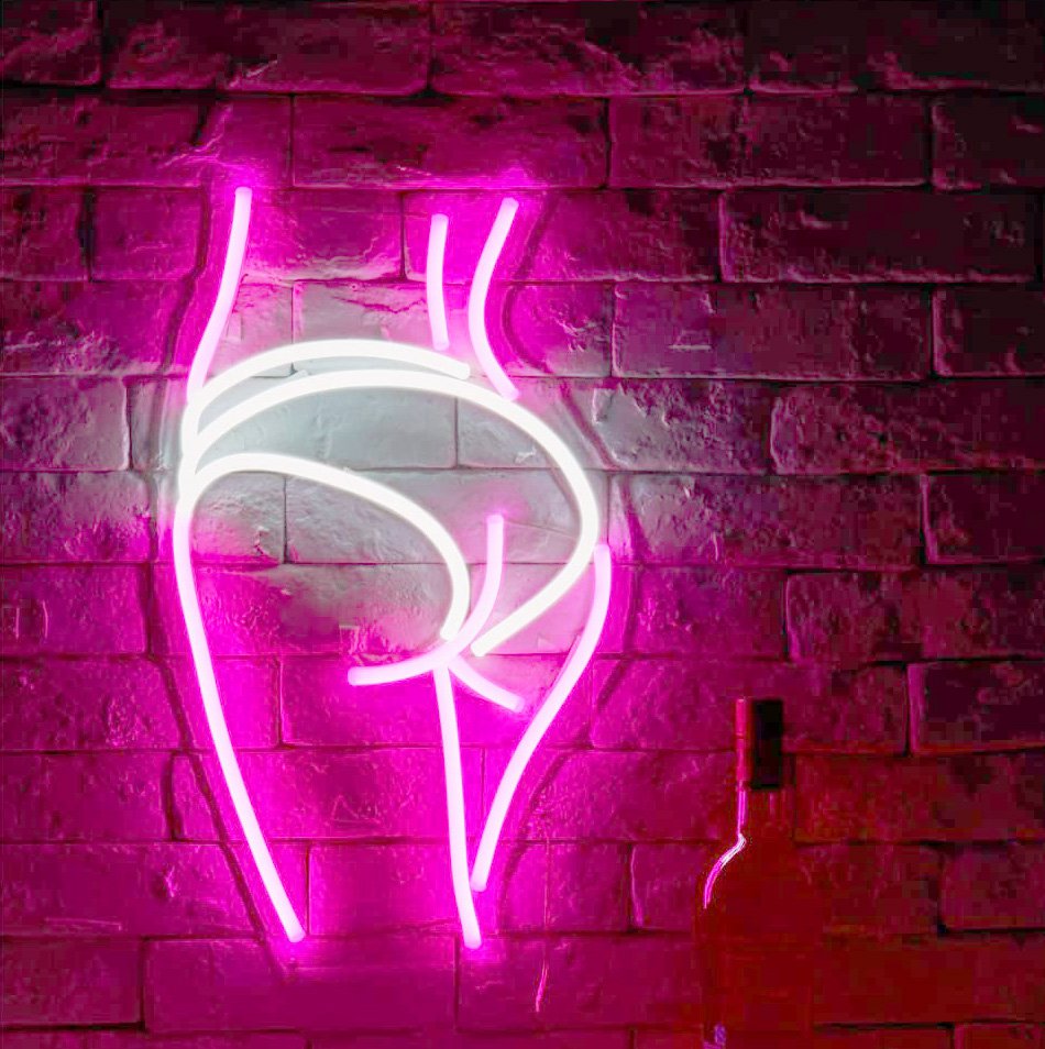 Pink Goddess LED Neon Sign, Pink Girl Neon Sign, Pink Neon Wall Light