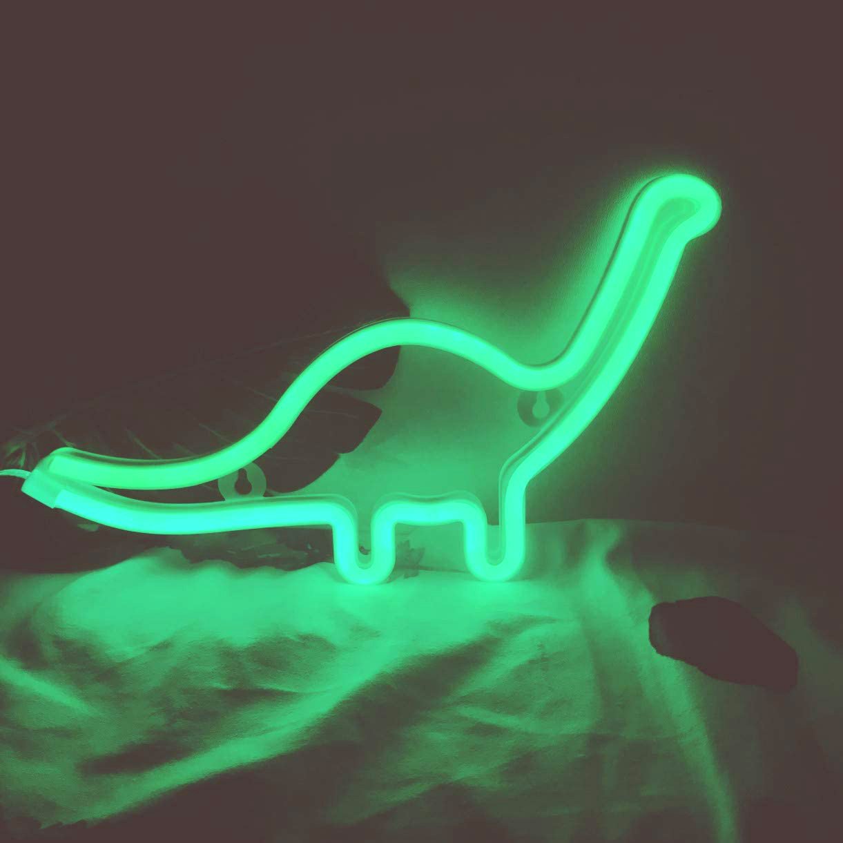 Green Dino LED Neon Sign, Dinosaur Neon Wall Light