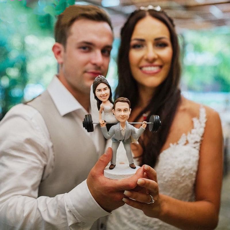 Custom Handmade 3D art Doll, Personalized Wedding Figurine For Couples ...