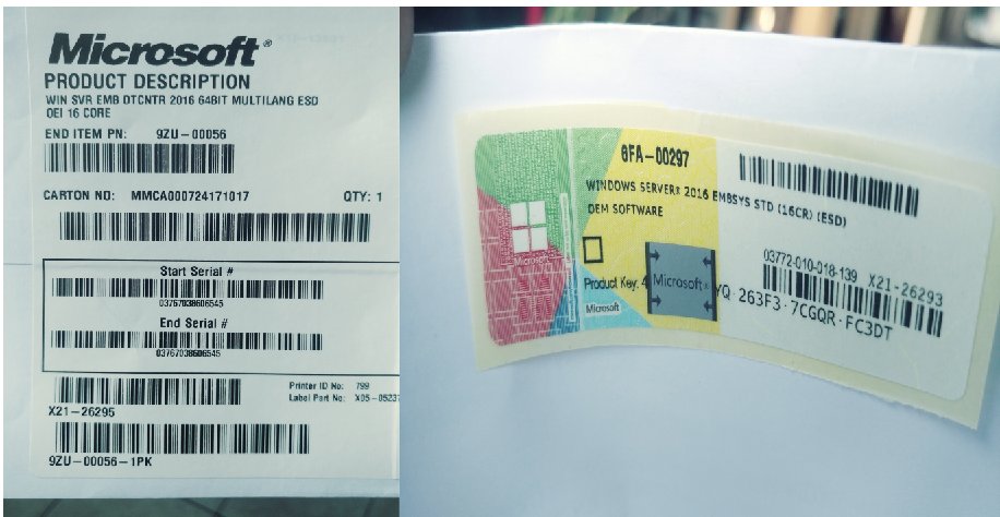 Microsoft Windows Server 2016 Standard 16 Core OEM License