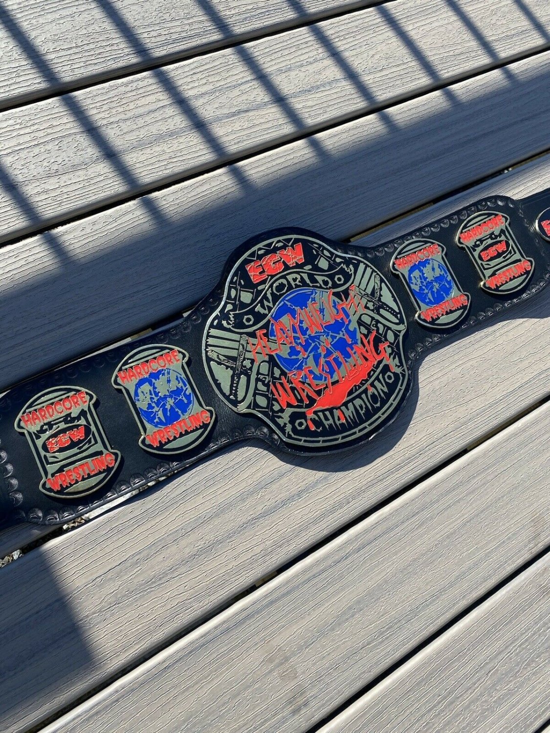ECW World Heavyweight Wrestling championship Belt 4mm 6lb Brass Replica