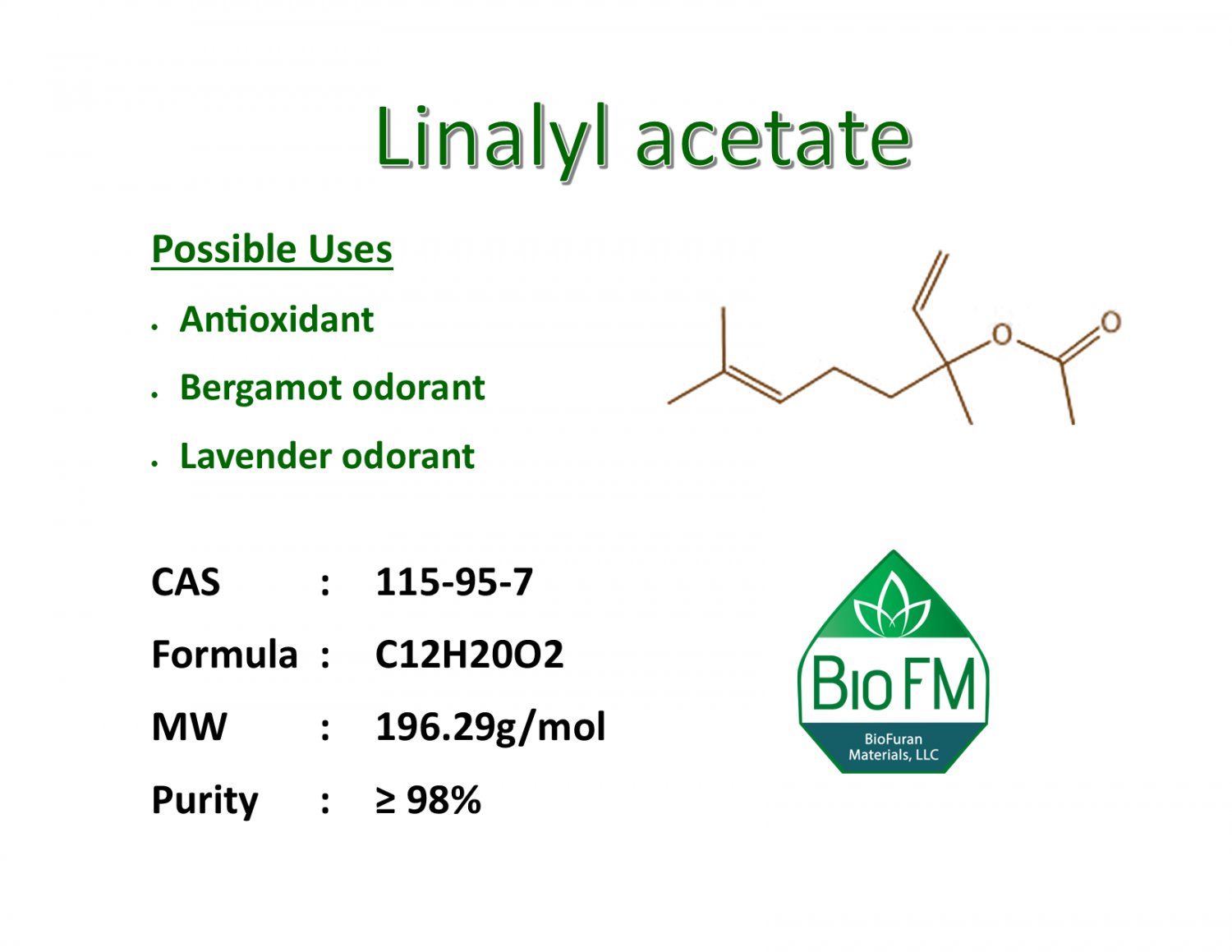 100g Linalyl acetate