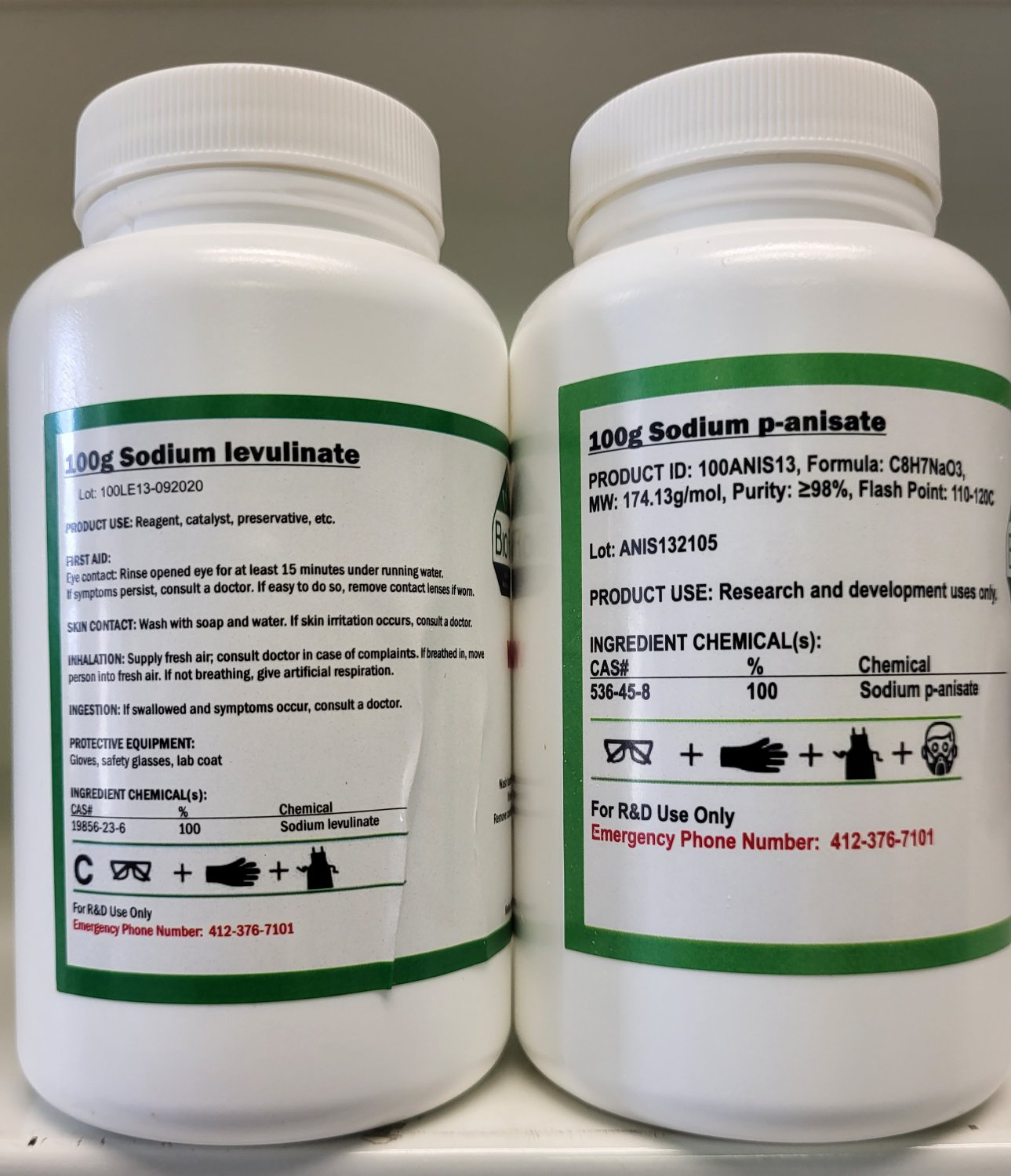 100g sodium levulinate