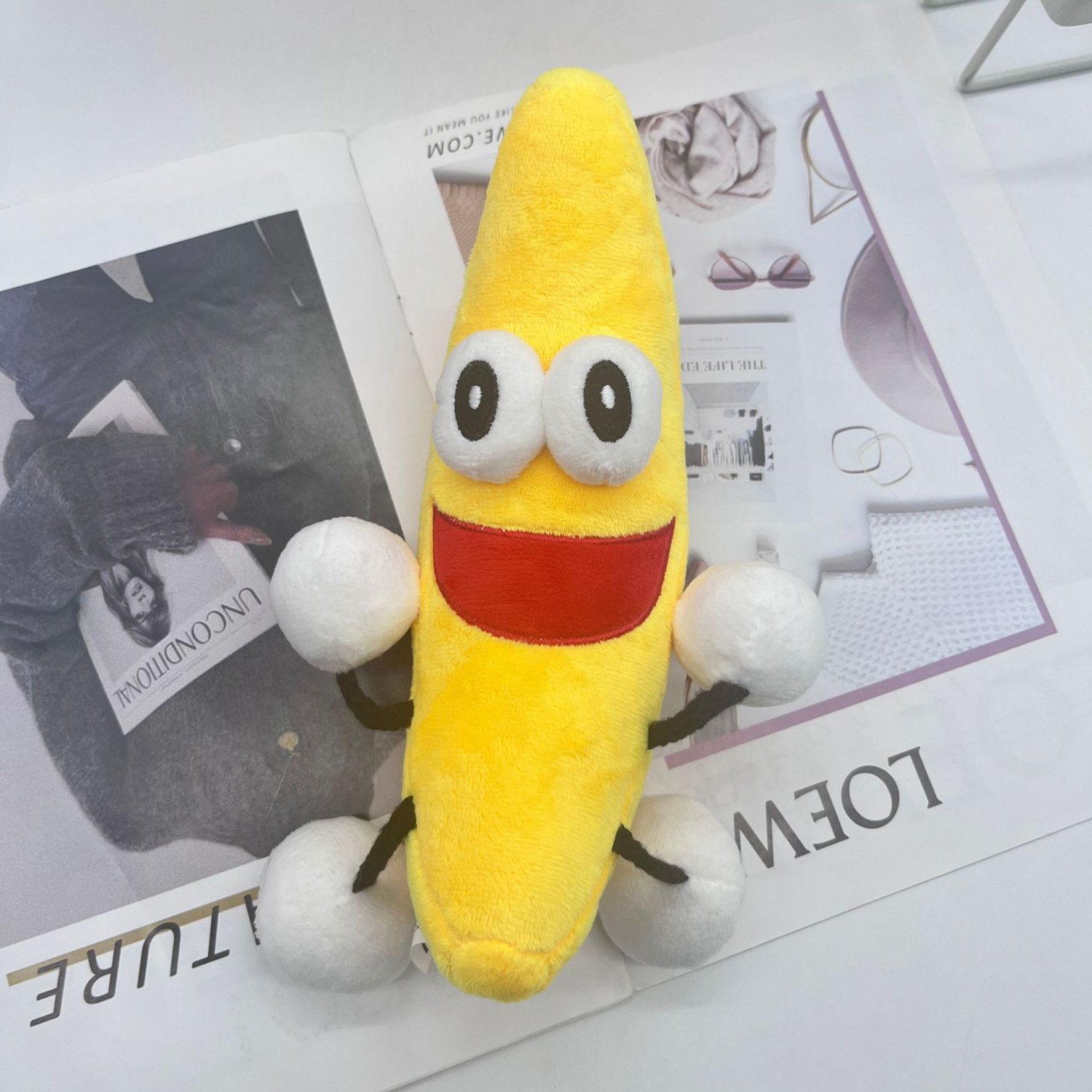 Shovelware Brain Game Plush Toys Soft Banana Pear Melon Stuffed Animal ...