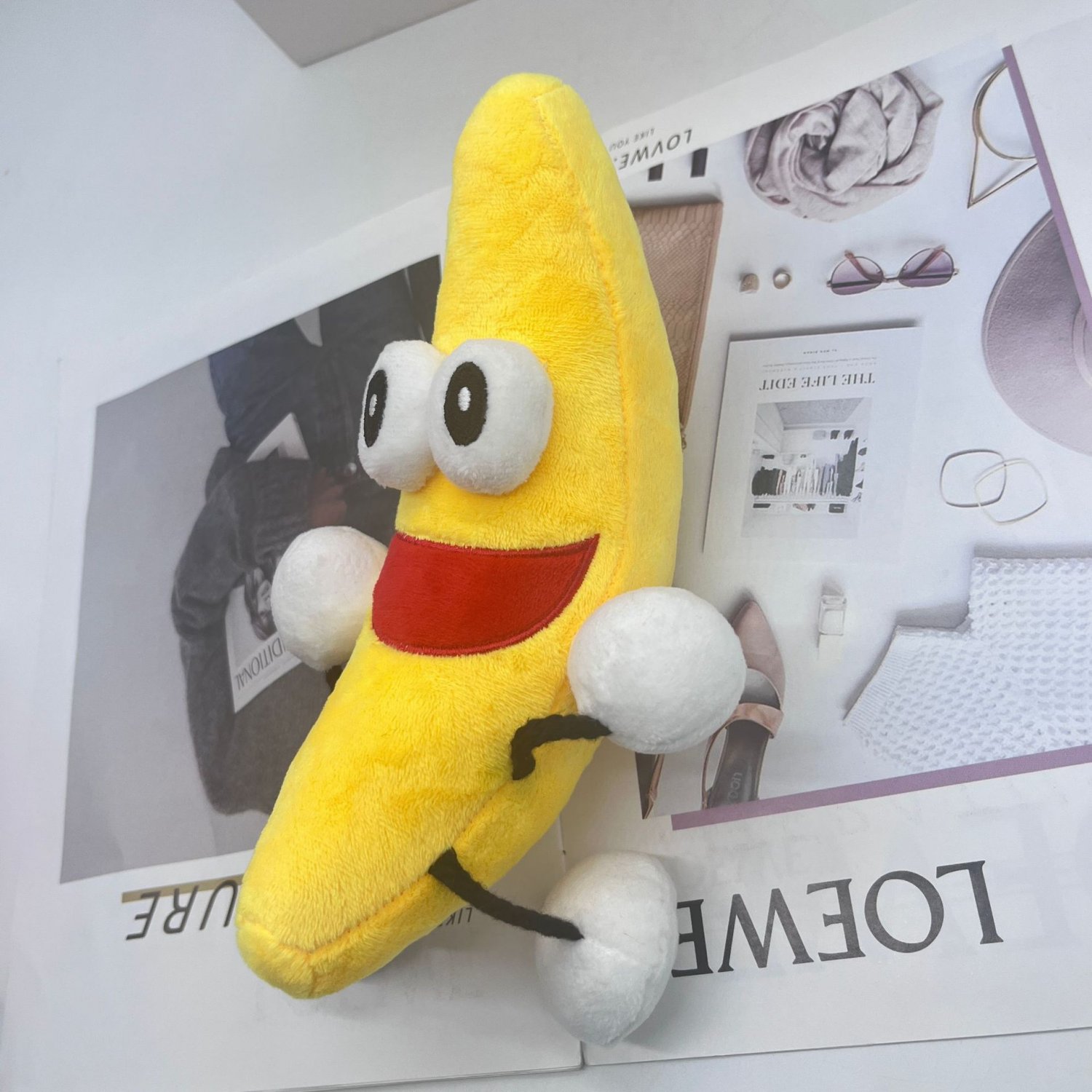 Shovelware Brain Game Plush Toys Soft Banana Pear Melon Stuffed Animal ...