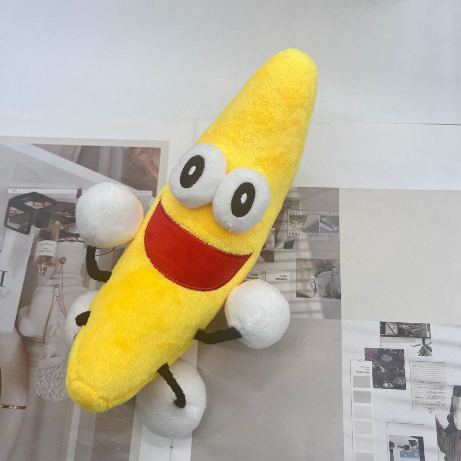 Shovelware Brain Game Plush Toys Soft Banana Pear Melon Stuffed Animal ...