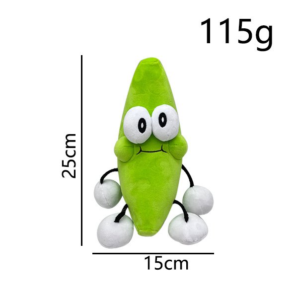 Shovelware Brain Game Plush Toys Soft Banana Pear Melon Stuffed Animal ...