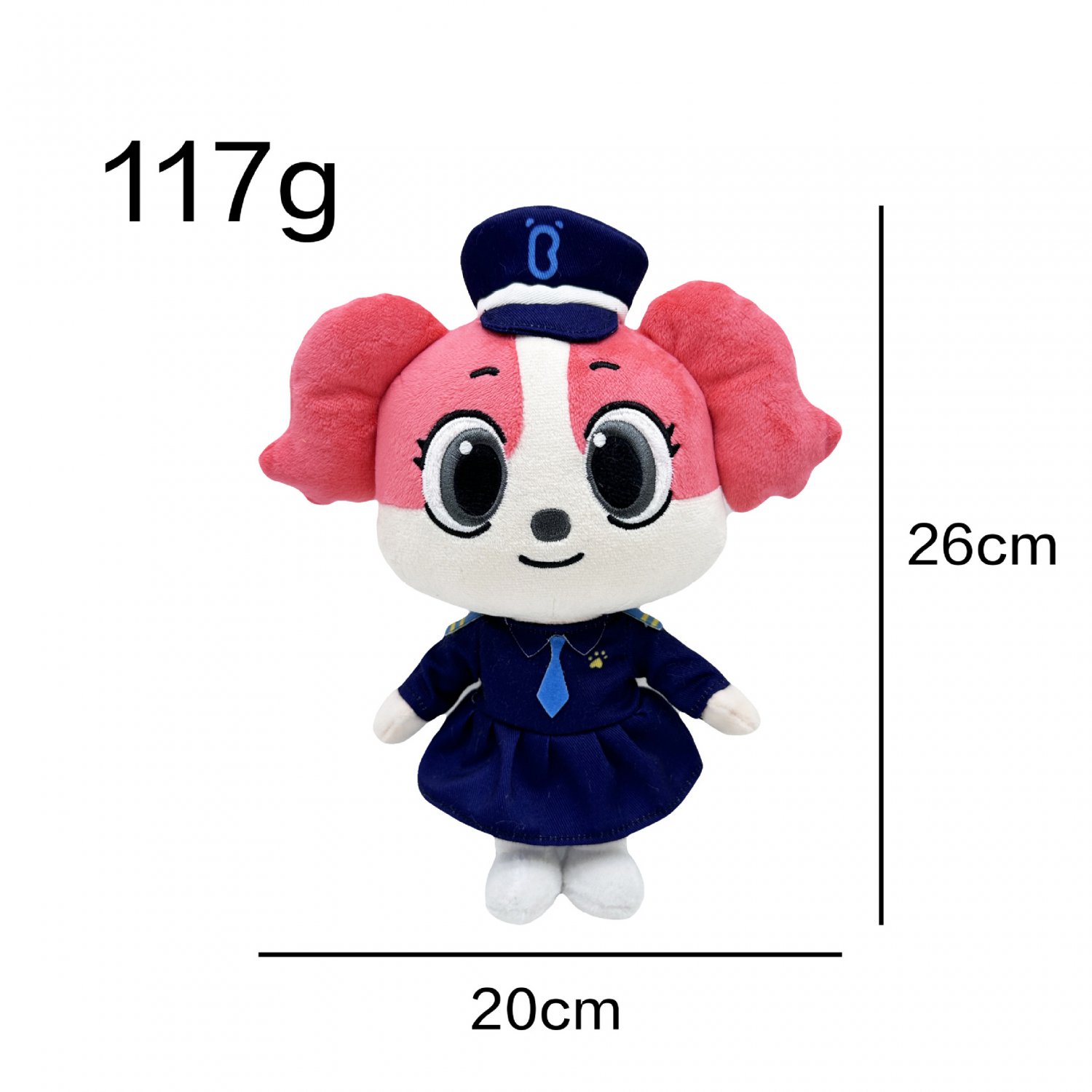 Sheriff Labrador Plush Red Police Madam Security Police Stuffed Dolls ...