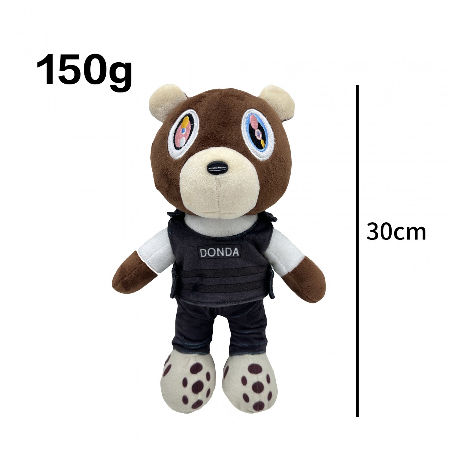 Kanye Teddy Bear Plush Doll West Graduation Teddy Bear Collection Gift Toys