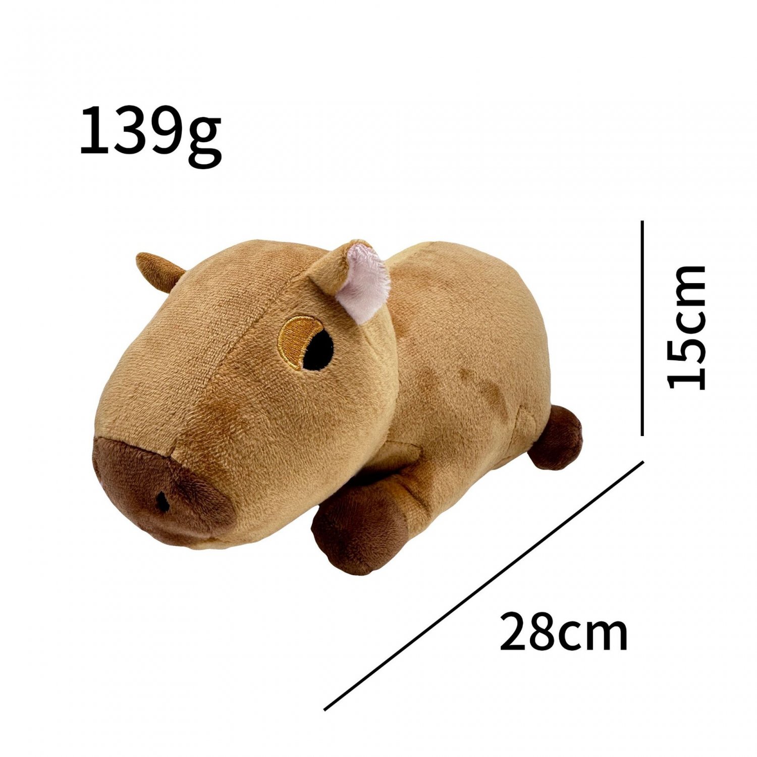 Amuse Capybara Mochi Plush Stuffed Soft Doll Animal Children Gift