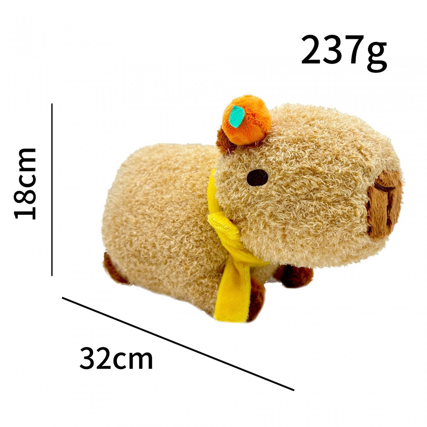 Amuse Capybara Mochi Plush Stuffed Soft Doll Animal Children Gift