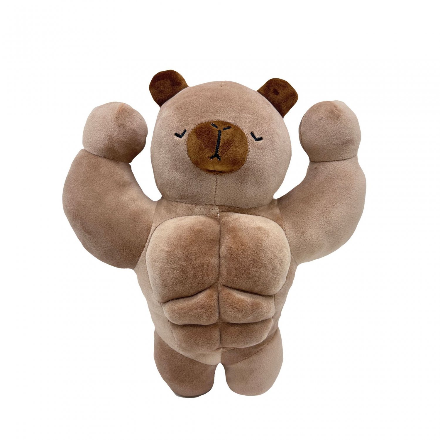 Capybara Muscle Plush Toy Fluffy Capybara Doll Soft Stuffed Animal Kids Toy
