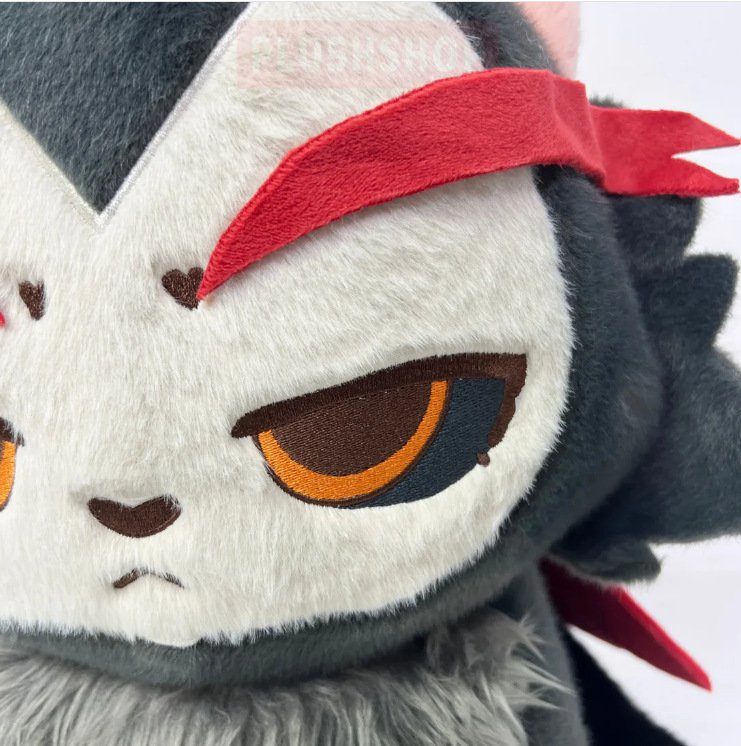 Hazbin Hotel Husk Meow Plush Stuffed Toy Doll Cute Angle Meow Children Gift
