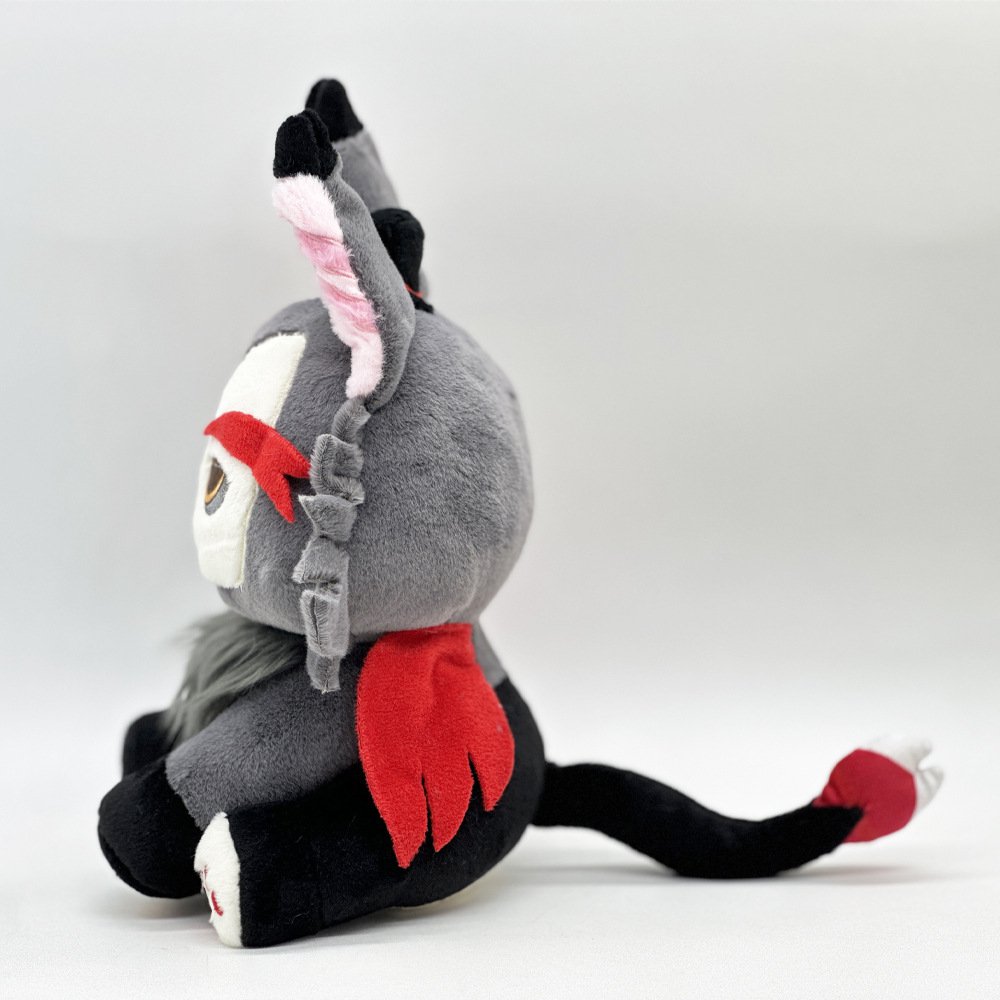 Hazbin Hotel Husk Meow Plush Stuffed Toy Doll Cute Angle Meow Children Gift